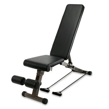Weider Pro 265 Standard Weight Bench with 80 lb. Vinyl Weight Set ...