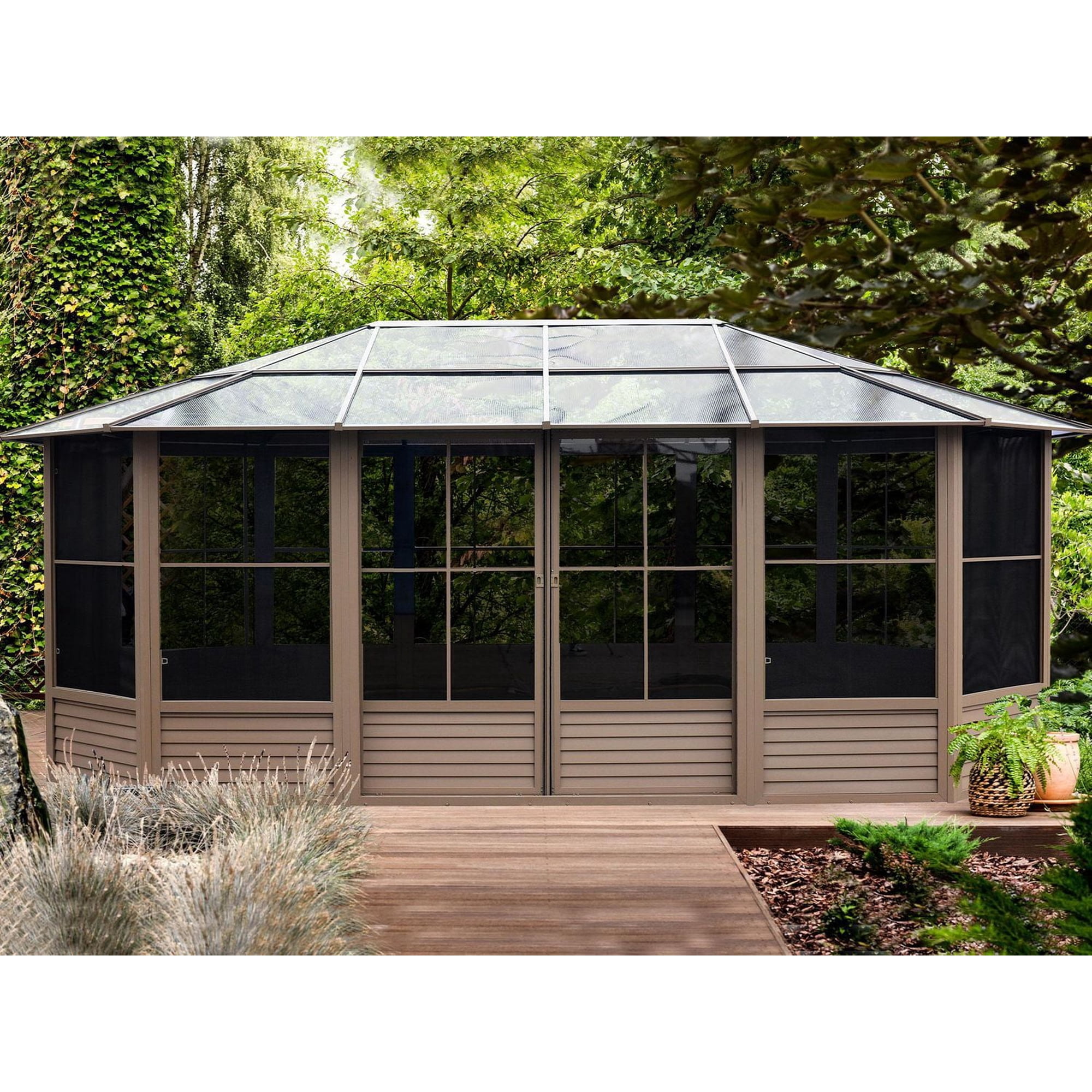 Click here for Gazebo Penguin Florence Solarium 12 Ft. X 18 Ft. I... prices