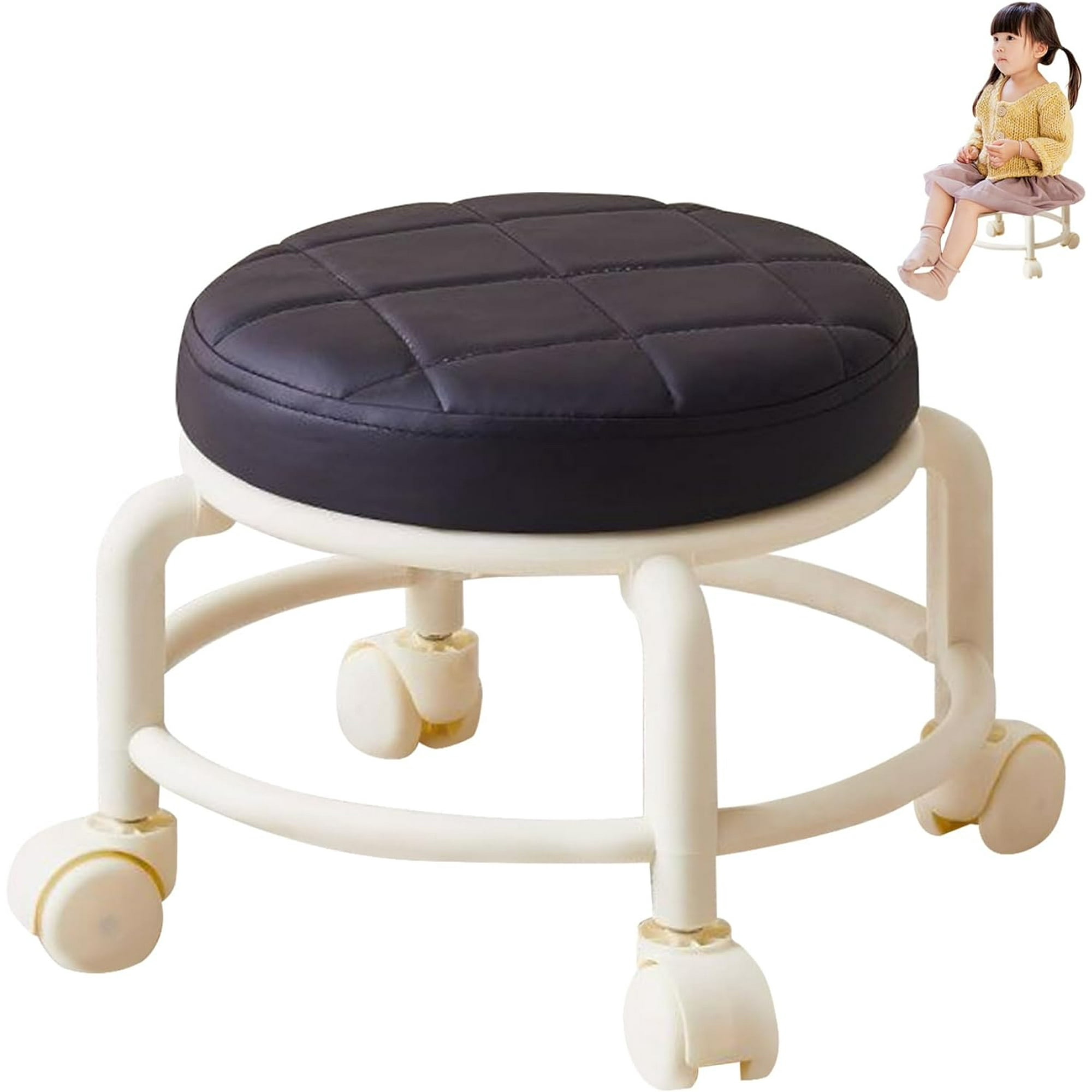 Click here for Surjde Low Rolling Stool  10.2 Inch Tall Pedicure... prices