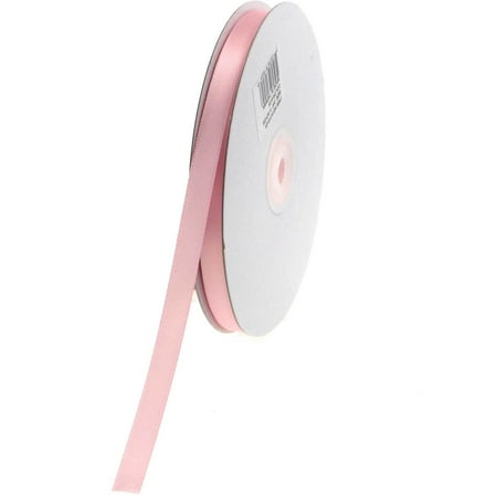 Double Faced Satin Ribbon, 3/8-inch, 50-yard, Light Pink - Walmart.com