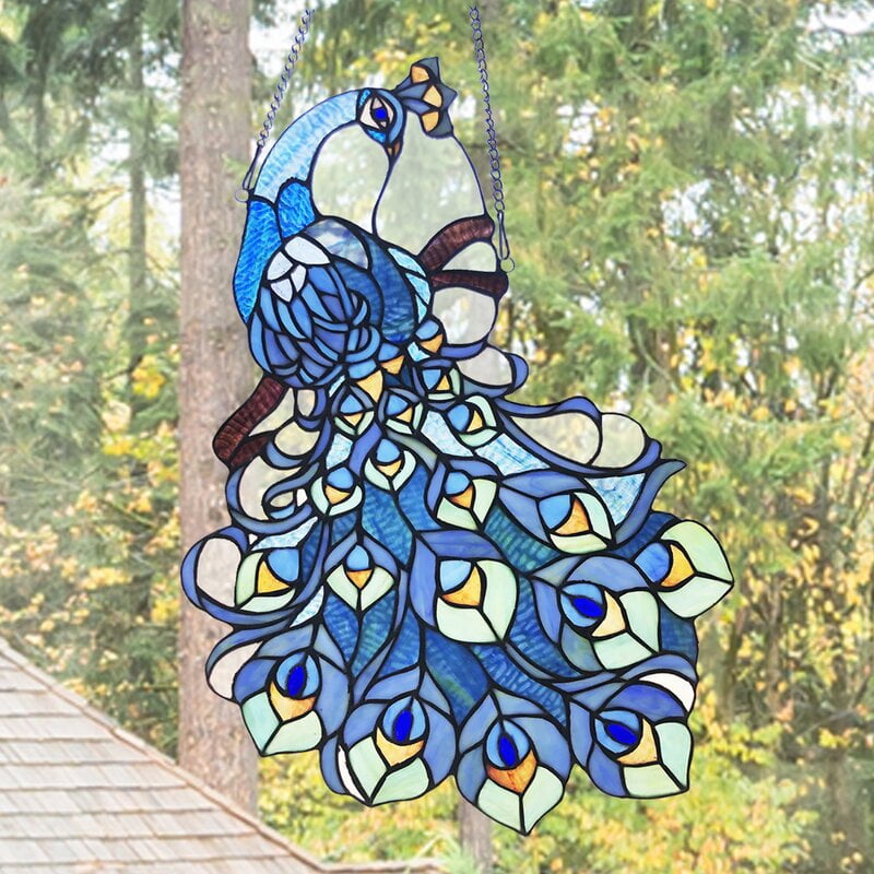 Peacock Painting On Glass