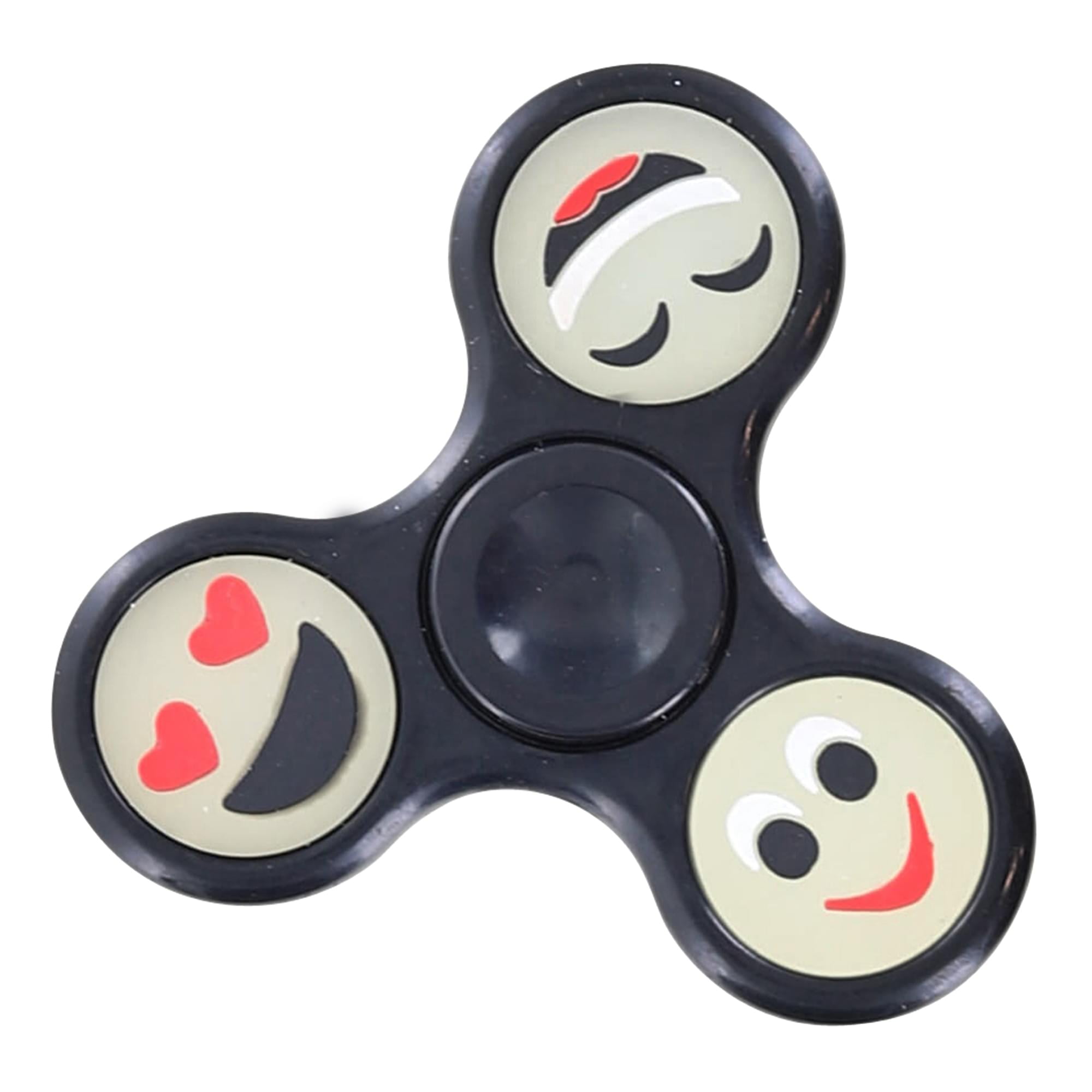 Emoji Smile Fidget Spinner | Black - Walmart.com
