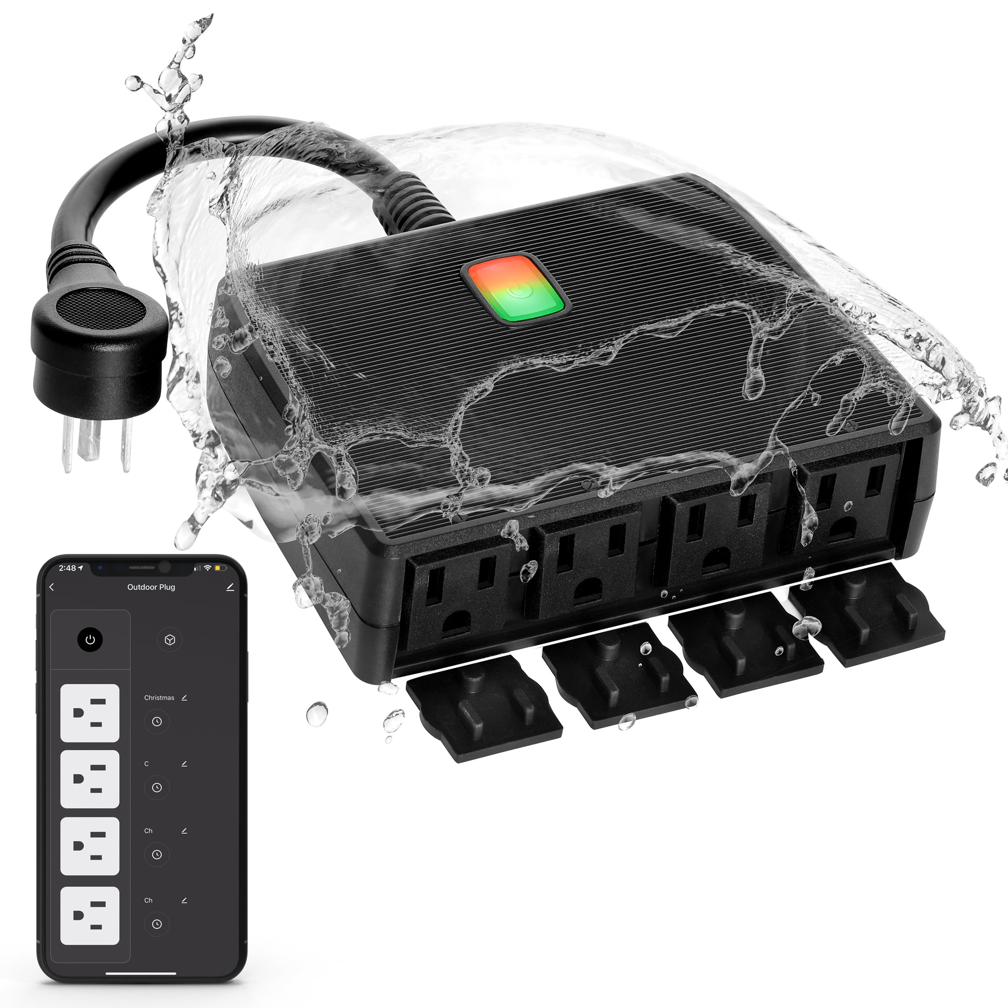 SNAP INVENT Smart Plug Waterproof Outdoor Electrical Outlets with Alexa ...