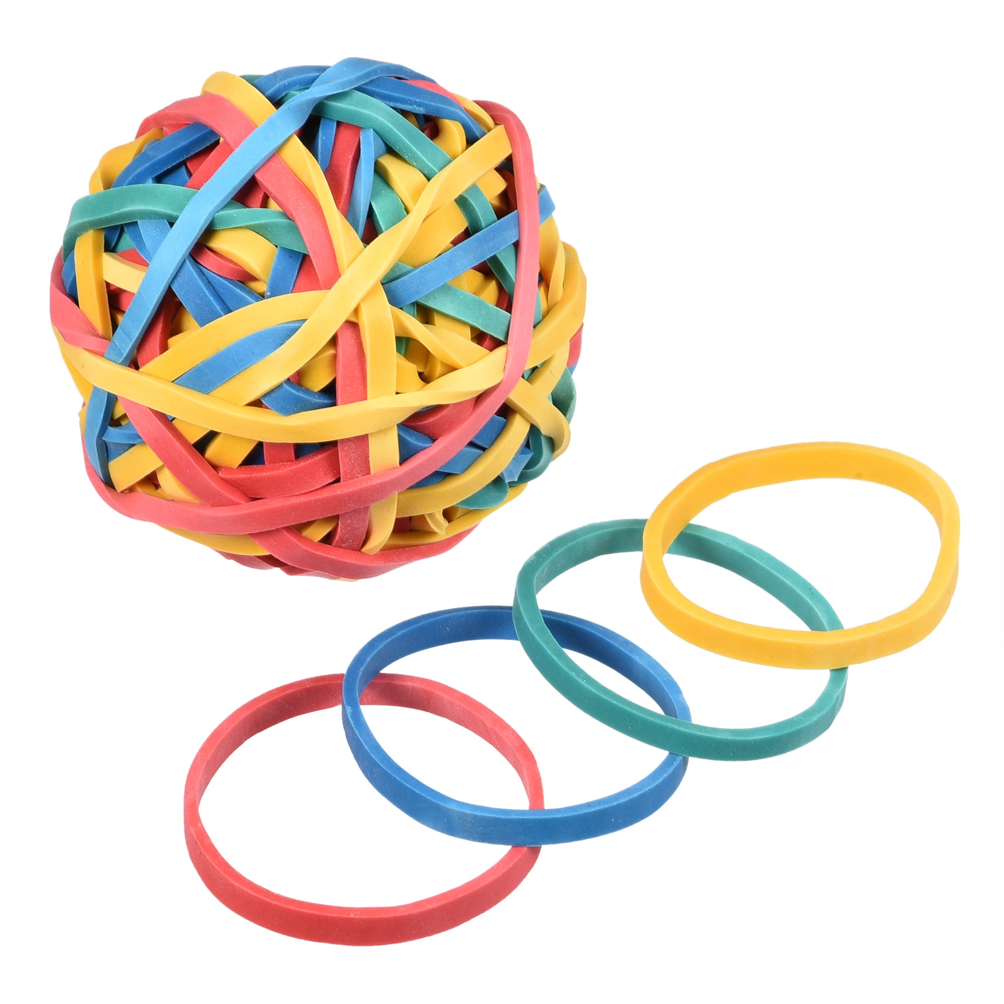 Uxcell Rubber Band Ball Elastic Stretchable Colorful Rubber Band 1inch ...