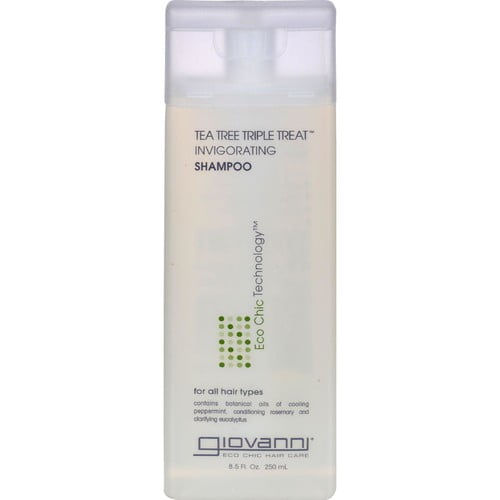 Giovanni Invigorating Shampoo, Tea Tree Triple Treat for Itchy, Dry ...