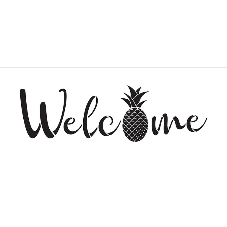Welcome Pineapple Stencil
