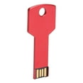 Red USB Flash Drive Aluminum Alloy Key Shape Memory U Disc for Car ...