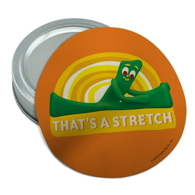 Gumby Stretching That's A Stretch Exercise Round Rubber Non-Slip Jar ...