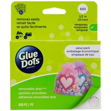 Glue Dots Mini Dots Adhesive Value Pack Sheets, 3/16 Inch, Clear, Pack ...