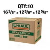 U-Haul Small Moving Boxes - Pack of 10 Boxes with Handles - 12-5/8” x ...