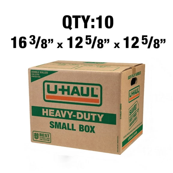 11-Piece U-Haul Large Heavy-Duty Double Wall Moving & Shipping Box - 18 ...
