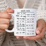 Library Due Date Card Book Gifts for Book Worm Nerd Reading Lover ...