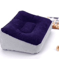 AUQ Inflatable Foot Stool,Ergonomic PVC Flocked Foot Rest,Soft Velvet ...