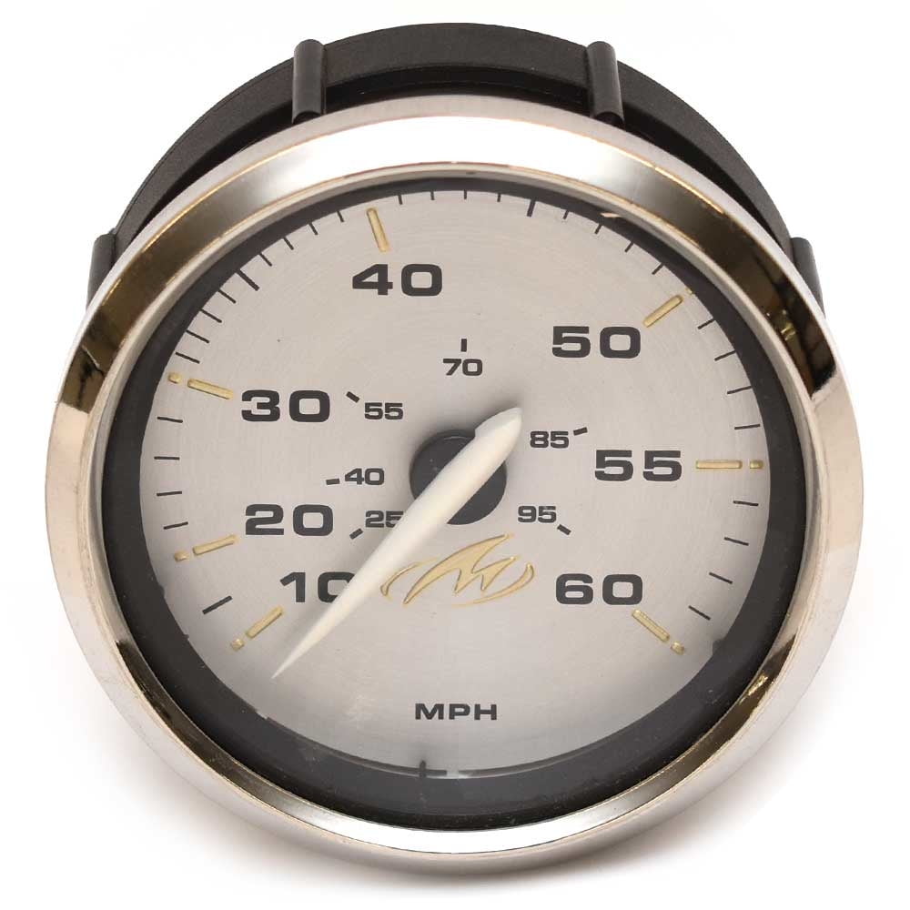 Monterey Marine Boat Speedometer Gauge SE9995B | Faria Kronos Silver 3 ...