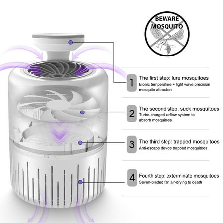 Electric Shock Lamp LED 5V Indoor Fly Control Machine Suction Light Low ...