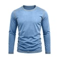 Daiosportswear Men's Long Sleeve Muscle T Shirts Casual Color Block ...