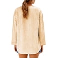 ABSUYY Satin Blouse for Women Long Sleeve Button Down Collared Work ...