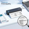 D820 Thermal Printer Paper 8.5 x 11 Inch, Continuous Thermal Paper Roll ...