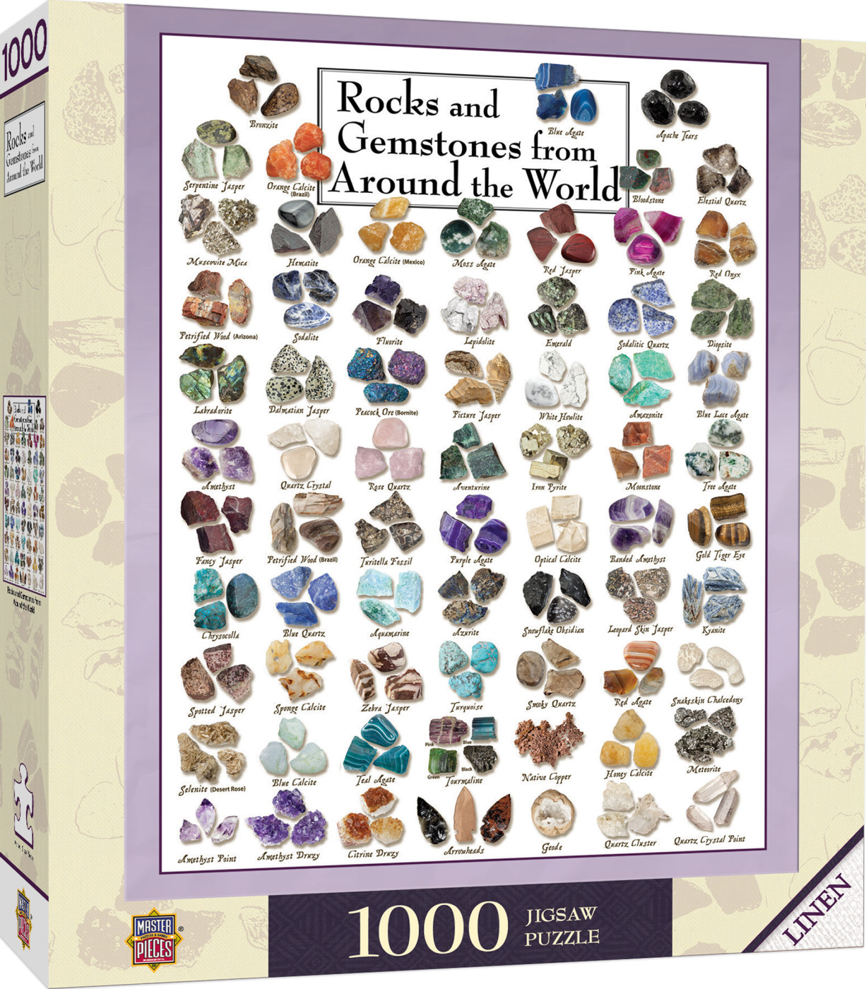 MasterPieces 1000 Piece Jigsaw Puzzle - Rocks & Gemstones - 19.25"x26 ...