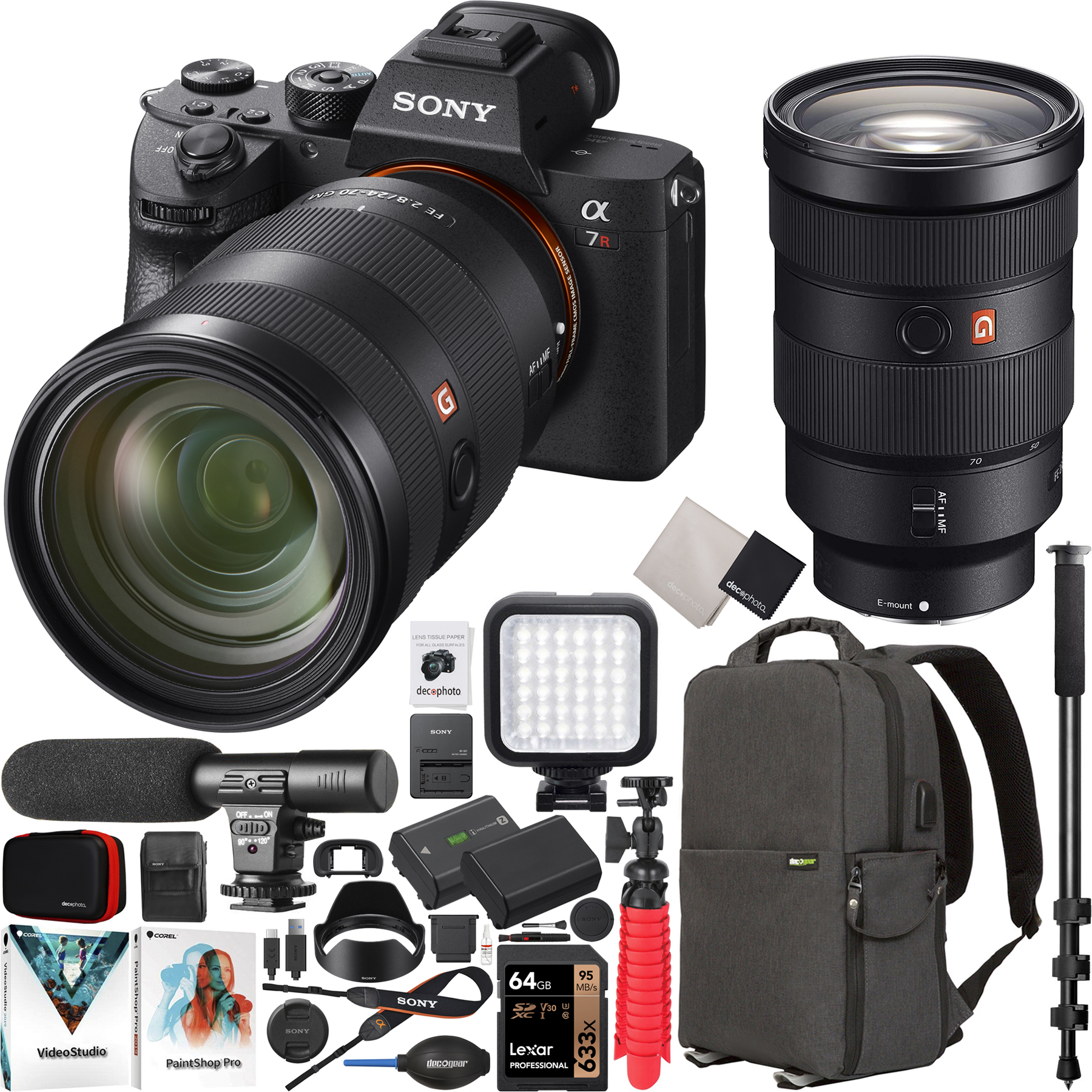 Sony a7R III Mirrorless Full Frame Camera Body + 24-70mm F2.8 GM G ...