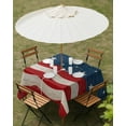 4th of July Square Outdoor Tablecloth, Waterproof Table Cloth Cover ...