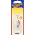 Mepps Aglia Plain Treble Hook Inline Spinner, 1/8 oz, Silver Red Black ...