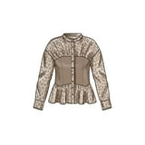 Simplicity Sewing Pattern 9821 - Misses' Blouse with Collar, Sleeve and ...