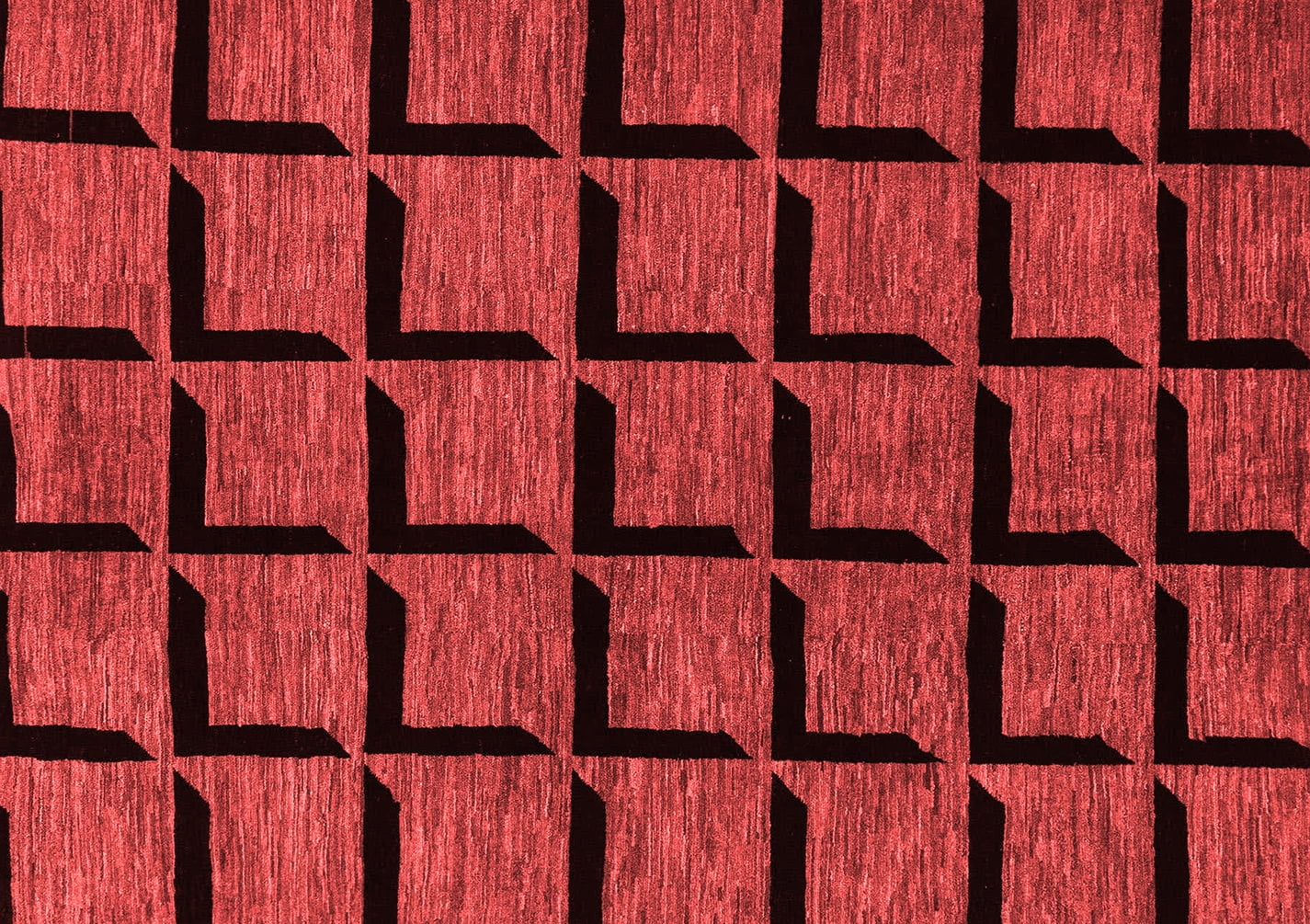 Ahgly Company Machine Washable Indoor Rectangle Abstract Red Modern ...