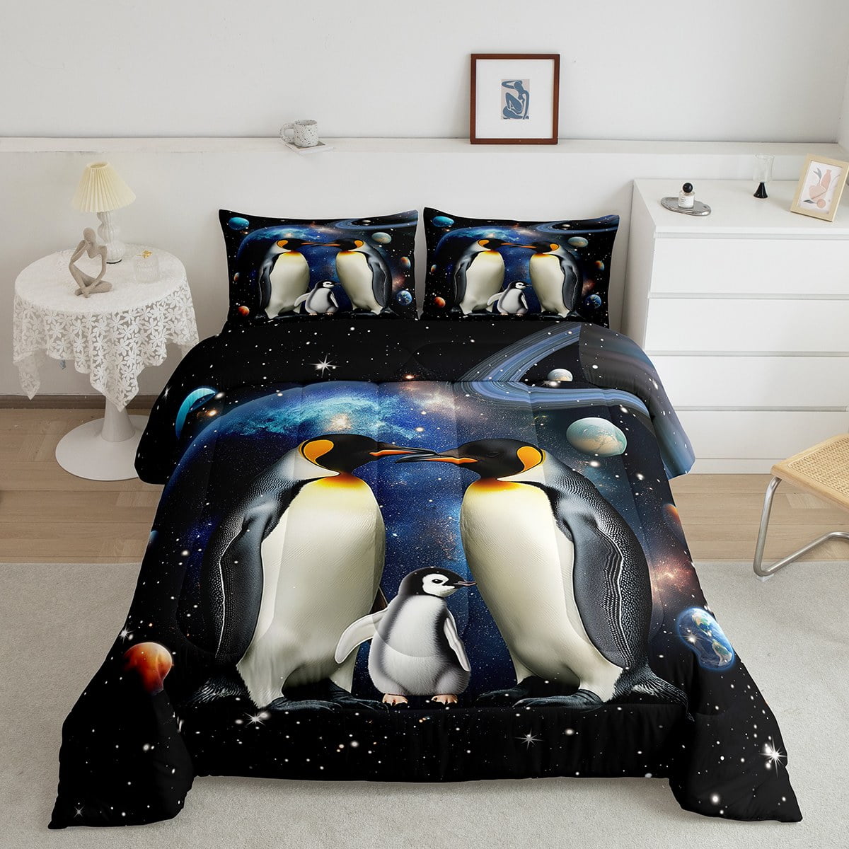 Click here for Erosebridal Antarctic Penguin Comforter Sets Full... prices