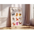 Adorable Dog Breeds Poster – Fun Cartoon Puppy Artwork for Kids' Rooms ...