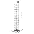 Black Floor Standing Ball Cap Rack and Hat Display Rack Retail Hat ...