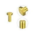 Brass Hex Bolts, M10x25mm 5 Pack Fully Thread Grade 4.8 Machine Screws ...