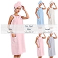 BFHHYA 2 Piece Nightgown for Women Sleeveless Button Down Bathrobe ...