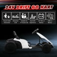 TOBBI 24V Kids Electric Drifting Go Kart UP to 8MPH W/ Helmet Set Music ...