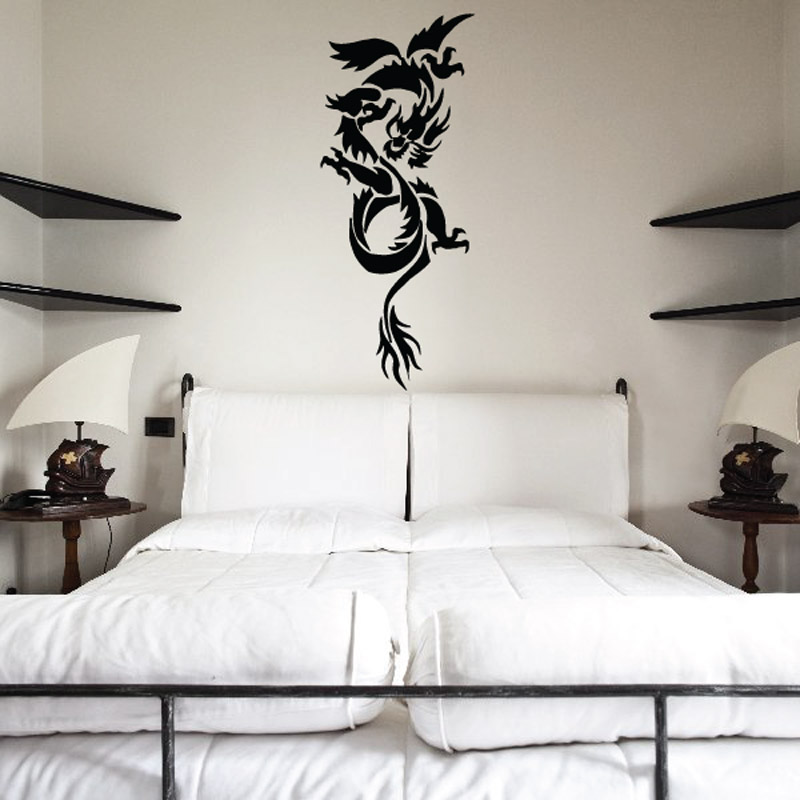 Flying Winged Chinese Dragon Decal - 36 Inches - Walmart.com