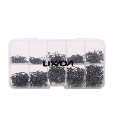 500PCS Small Fishing Hooks, Assorted 10 Sizes(3#-12#) Fish Hooks ...
