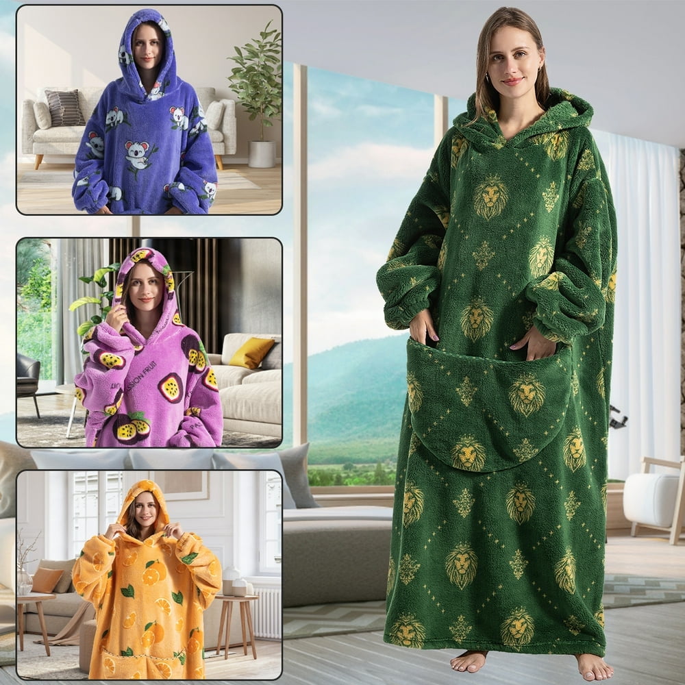 Click here for Generic Blanket Hoodie Sweatshirt With Pocket Lini... prices