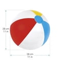 1 Pack Beach Balls, 11 Inch Beach Balls, Rainbow Color Pool Toys Pool ...