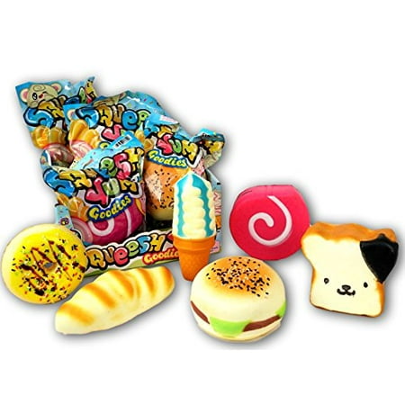 JA-RU Jumbo Slow Rising Squeesh Yum (6 Packs A) Soft Squishy Toy Fidget ...