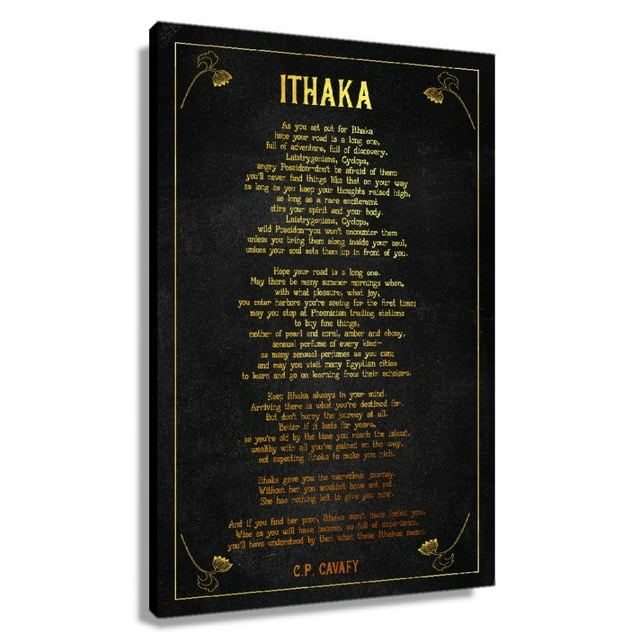 Ithaka Poem Wall Decor C.p. Cavafy Quote Wall Art Poetry Poster for ...