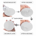 Coasters Set of 6 White Geometric Waves Drink Coasters with Holder ...