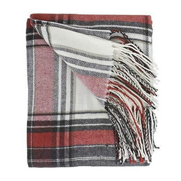 Classic Red Plaid Design Throw Blanket, 50"x60" - Walmart.com