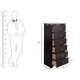 Gymax 6 Drawer Chest Dresser Clothes Storage Bedroom Tall Furniture Cabinet Brown - Walmart.com