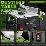 SIROCCO Dustless Table Saws for Jobesites, 10" Cutting Blade 98.5% Dust ...