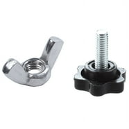 M6 Wing Nuts, Wing Nut, Silver Tone, 20 Pieces & M6X30mm Hanger Bolt ...