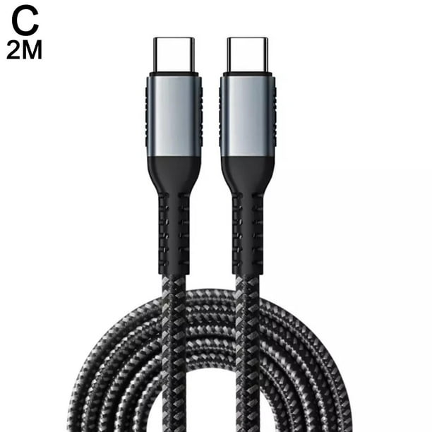 USB C To USB C Fast Charger PD 100W Dual Type C Charging Cable UK. Sync ...