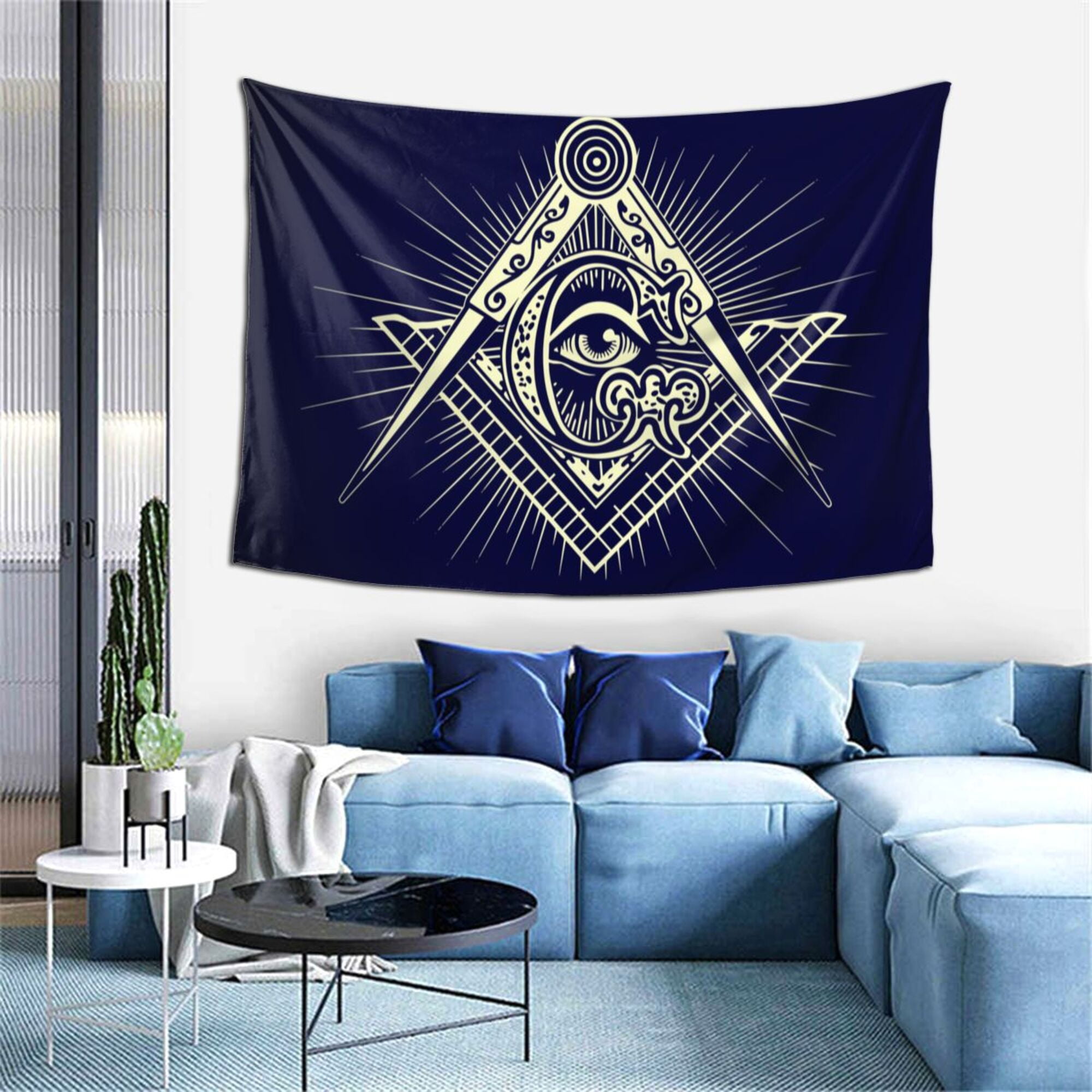 Freemasonry Masonic Fantasy Wall Decor Tapestry , Room Bedroom Wall ...