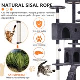 NiamVelo Large 70 inch High Climbing Cat Tree Tower, Tall Furniture ...