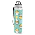 1000ML Transparent Sports Water Bottle with Handle & Straw Portable ...