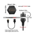 4K60hz Flush Mount Extension Cable 30cm, Male To Female Car Dashboard ...